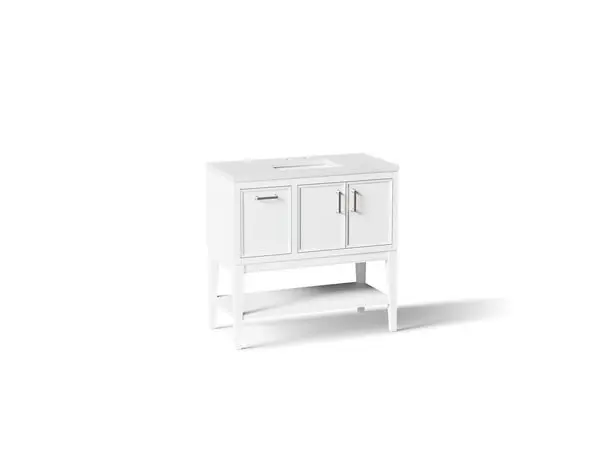 KOHLER Winnow 36" Bathroom Vanity Cabinet With Sink And Quartz Top - One-color