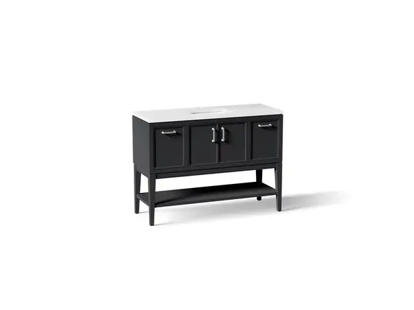 KOHLER Winnow 48" Bathroom Vanity Cabinet With Sink And Quartz Top - One-color