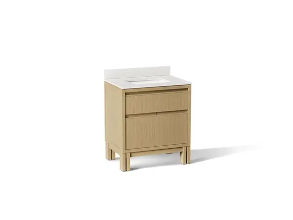 KOHLER Solive 30" Bathroom Vanity Cabinet With Sink And Quartz Top - One-color