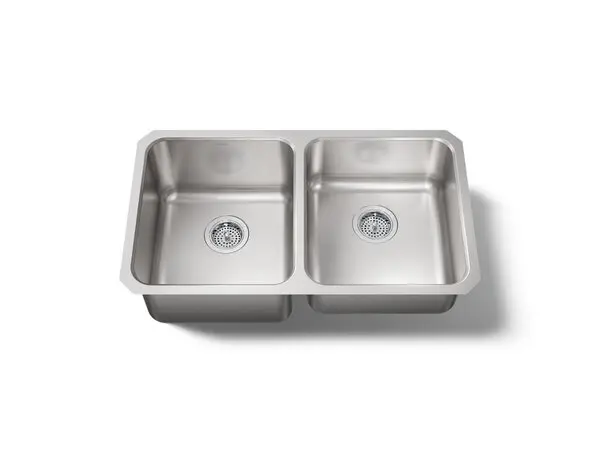 KOHLER Undertone 31-1/2" Undermount Double-bowl Kitchen Sink - One-color