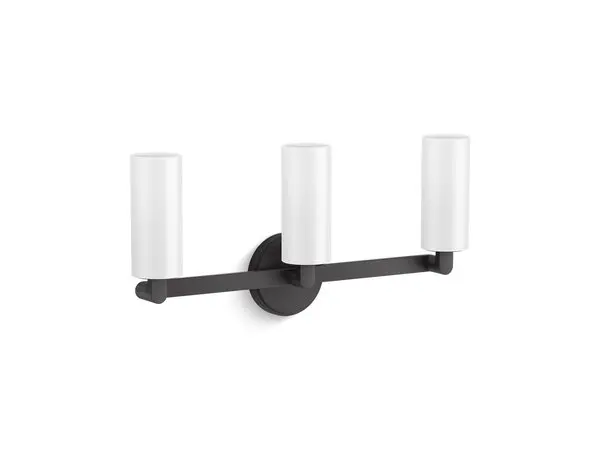 KOHLER Crue Three-light Sconce - Matte Black