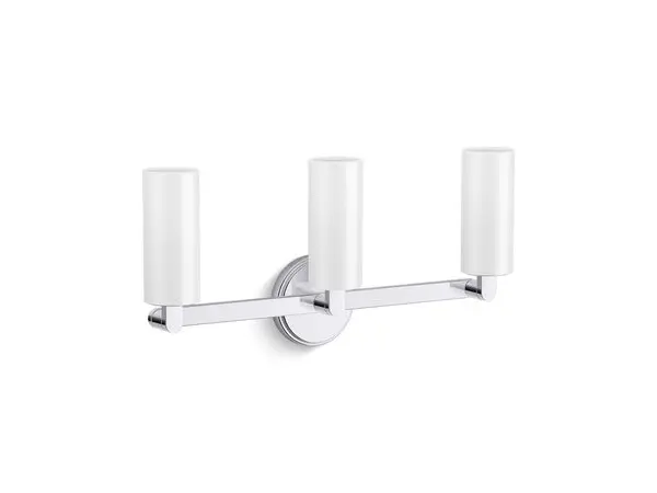 KOHLER Crue Three-light Sconce - Polished Chrome