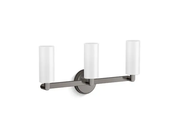 KOHLER Crue Three-light Sconce - Titanium