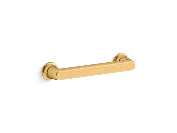 KOHLER Winnow 4" Cabinet Pull - Vibrant Brushed Moderne Brass