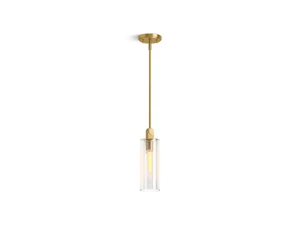 KOHLER Crue 4" Pendant - Brushed Moderne Brass