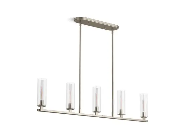KOHLER Crue 45" Linear Chandelier - Brushed Nickel