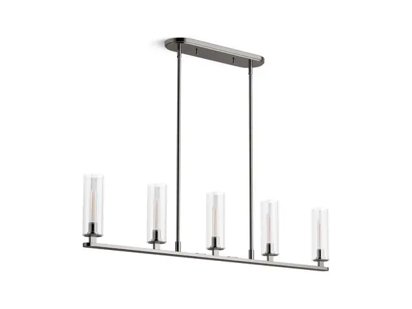 KOHLER Crue 45" Linear Chandelier - Titanium