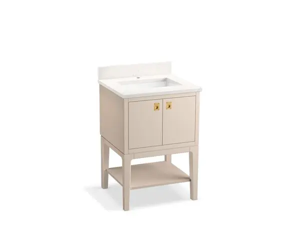 KOHLER Seagrove Studio Mcgee 24" Bathroom Vanity Cabinet With Sink And Quartz Top - One-color
