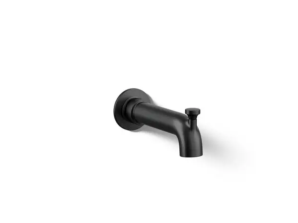 KOHLER Castia Studio Mcgee Wall-mount Bath Spout With Diverter - Matte Black