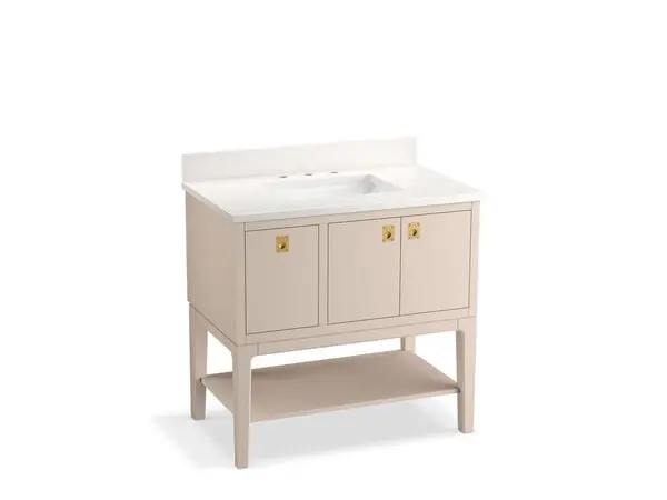 KOHLER Seagrove Studio Mcgee 36" Bathroom Vanity Cabinet With Sink And Quartz Top - One-color