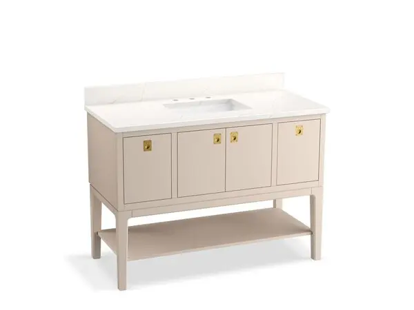 KOHLER Seagrove Studio Mcgee 48" Bathroom Vanity Cabinet With Sink And Quartz Top - One-color