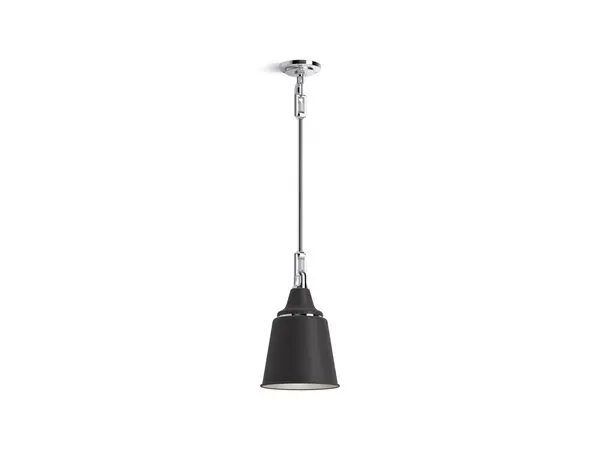 KOHLER Varla 9" Pendant - Polished Chrome/matte Black