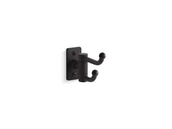 KOHLER Castia Studio Mcgee Double Robe Hook - Matte Black