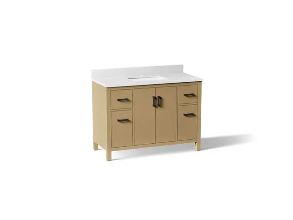 KOHLER Kresla 48" Bathroom Vanity Cabinet With Sink And Quartz Top - One-color