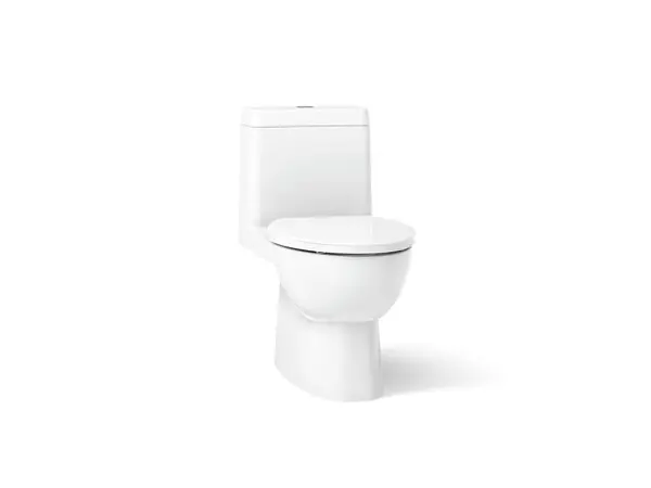 KOHLER Reach One-piece Compact Elongated Toilet With Skirted Trapway, Dual-flush - One-color