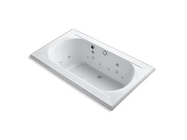 KOHLER Memoirs 72" X 42" Drop-in Effervescence Whirlpool Bath - One-color