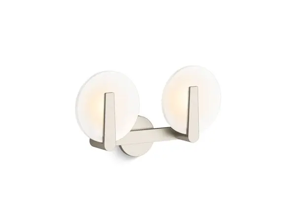 KOHLER Hint Two-light Sconce - Brushed Nickel