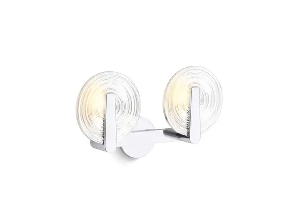 KOHLER Hint Two-light Sconce - Polished Chrome