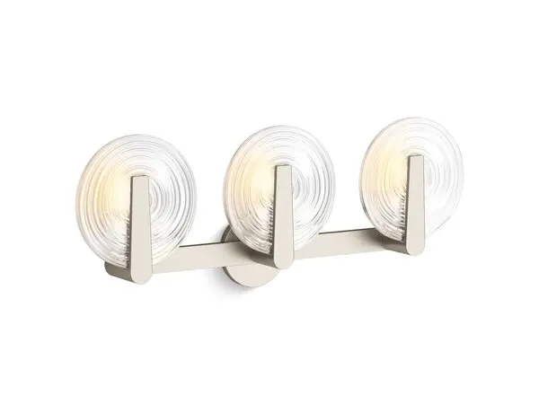 KOHLER Hint Three-light Sconce - Brushed Nickel