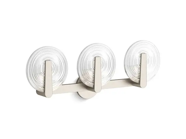 KOHLER Hint Three-light Sconce - Brushed Nickel