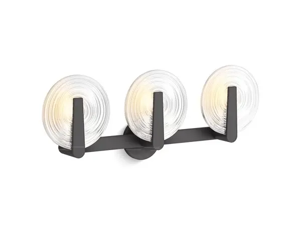KOHLER Hint Three-light Sconce - Matte Black