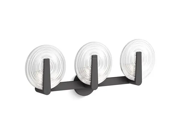 KOHLER Hint Three-light Sconce - Matte Black
