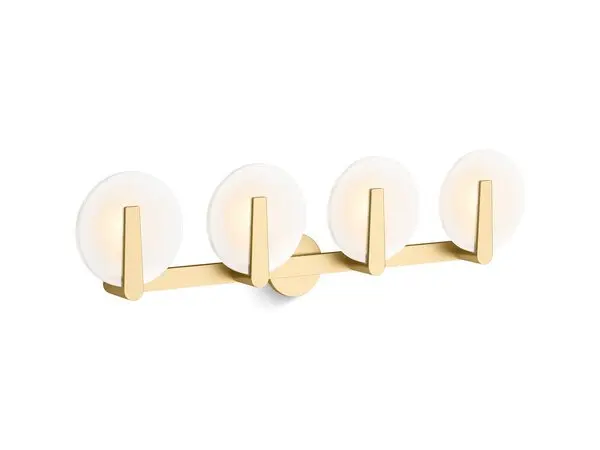 KOHLER Hint Four-light Sconce - Brushed Moderne Brass