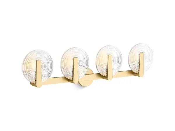 KOHLER Hint Four-light Sconce - Brushed Moderne Brass