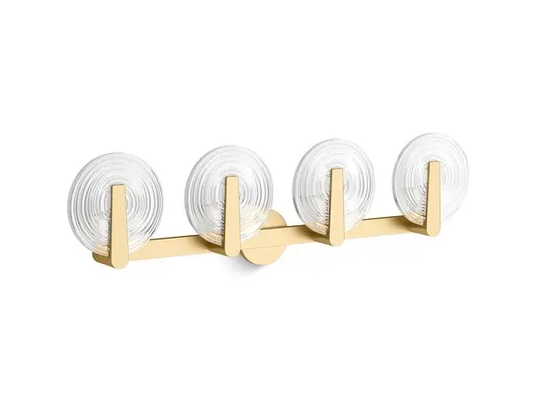 KOHLER Hint Four-light Sconce - Brushed Moderne Brass