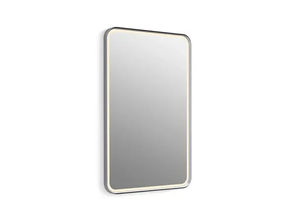 KOHLER Essential Ultrabright 22" X 34" Rectangular Lighted Framed Mirror - One-color