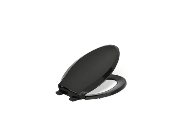KOHLER Cachet Readylatch Quiet-close Elongated Toilet Seat - Black Black