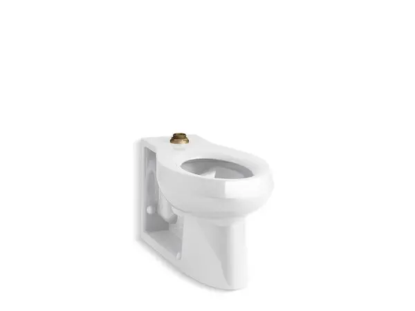 KOHLER Anglesey Floor-mount Top Spud Flushometer Bowl With Integral Seat - One-color