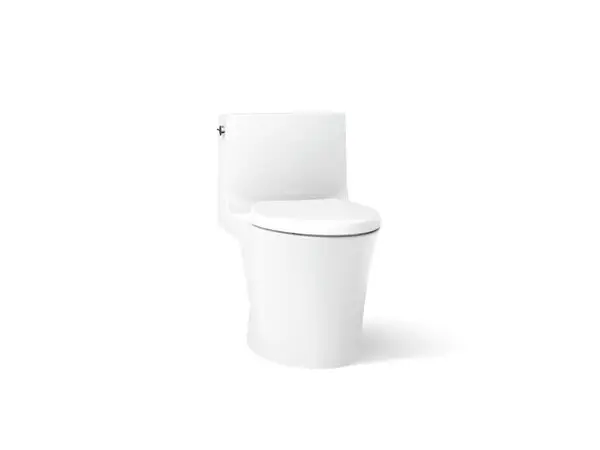 KOHLER Veil Hidden Cord One-piece Elongated Toilet With Skirted Trapway, Dual-flush - One-color