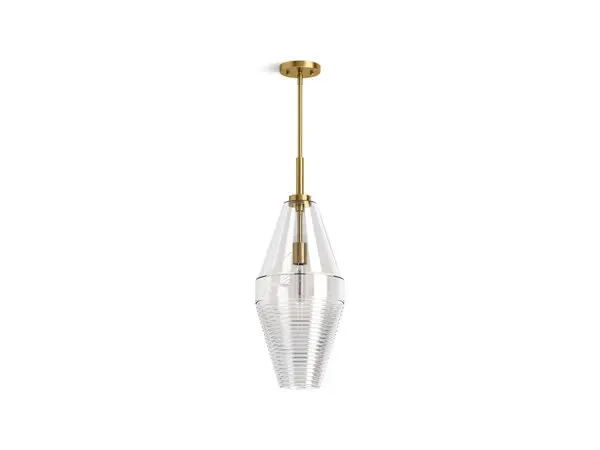 KOHLER Simplice Diamond Pendant - Brushed Moderne Brass