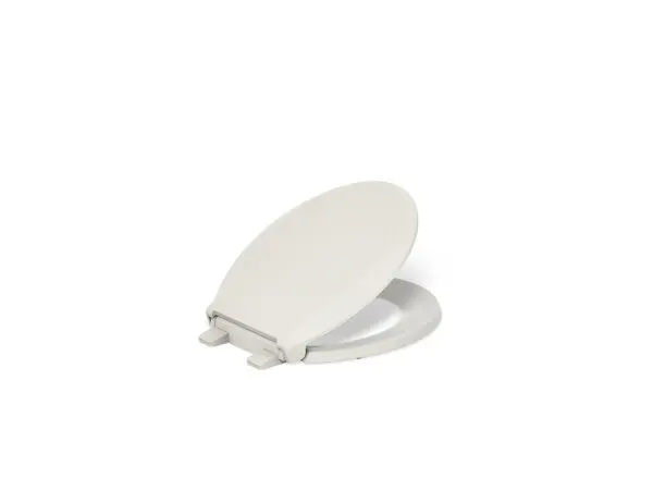 KOHLER Cachet Readylatch Quiet-close Round-front Toilet Seat - Almond