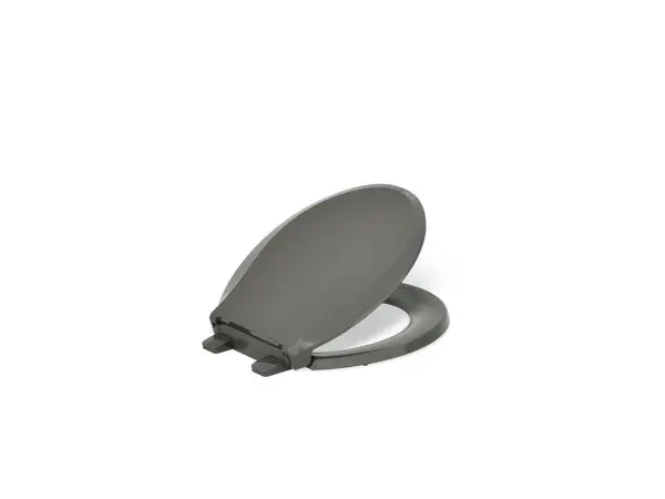 KOHLER Cachet Readylatch Quiet-close Round-front Toilet Seat - Thunder Grey