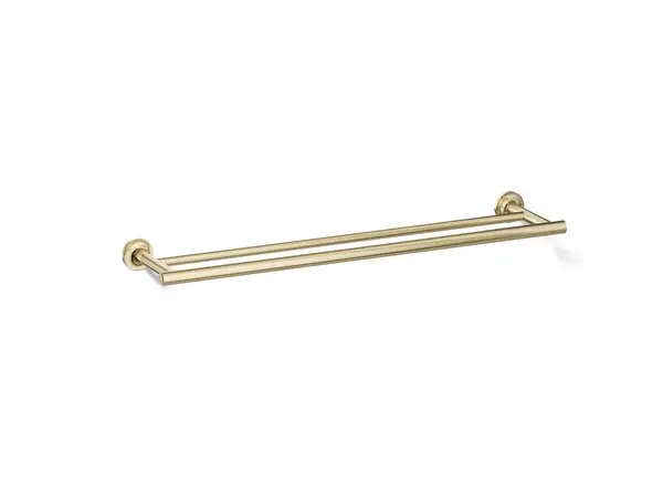 KOHLER Purist 24" Double Towel Bar - Vibrant French Gold