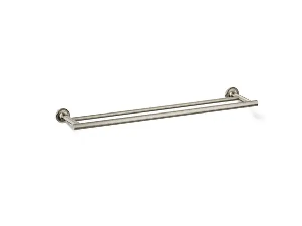 KOHLER Purist 24" Double Towel Bar - Vibrant Polished Nickel