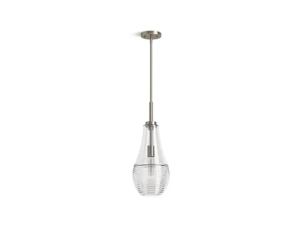 KOHLER Simplice 8" Teardrop Pendant - Brushed Nickel