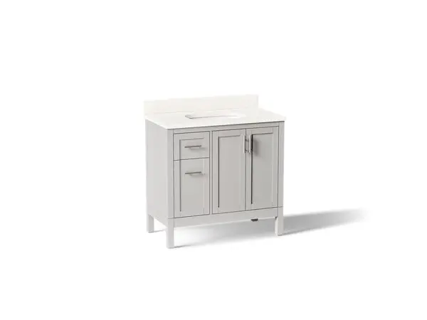 KOHLER Hadron 36" Bathroom Vanity Cabinet With Sink And Quartz Top - One-color