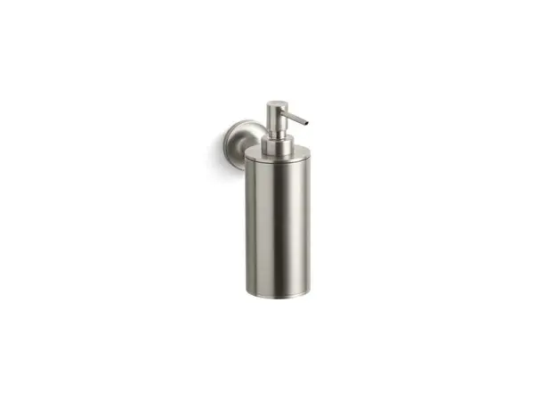 KOHLER Purist Wall-mount Soap/lotion Dispenser - Vibrant Brushed Nickel