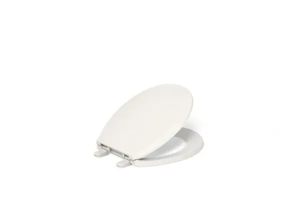 KOHLER Lustra Quick-release Round-front Toilet Seat - Biscuit