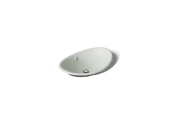 KOHLER Iron Plains 20-3/4" Oval Vessel Bathroom Sink - One-color