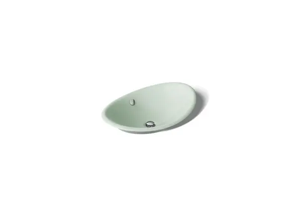 KOHLER Iron Plains 20-3/4" Oval Vessel Bathroom Sink - One-color