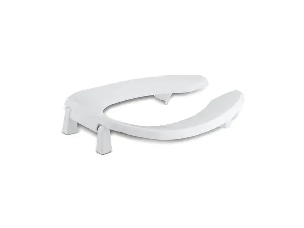 KOHLER Lustra Commercial Elongated Toilet Seat With 1" Bumpers And Antimicrobial Agent - White