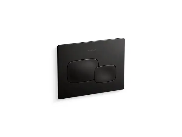KOHLER Cue Flush Actuator Plate For 2"x 4" In-wall Tank And Carrier System - Black Black