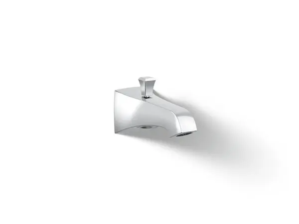 KOHLER Memoirs Stately Wall-mount Bath Spout With Deco Design And Diverter - Polished Chrome