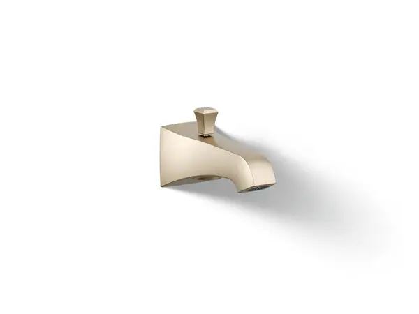 KOHLER Memoirs Stately Wall-mount Bath Spout With Deco Design And Diverter - Vibrant Brushed Bronze