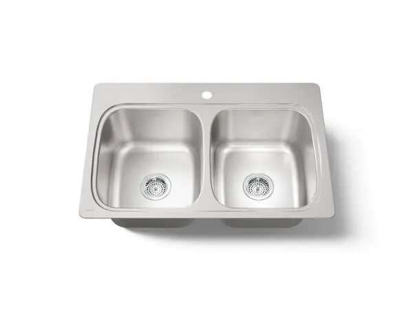 KOHLER Verse 33" Top-mount Double-bowl Kitchen Sink - One-color