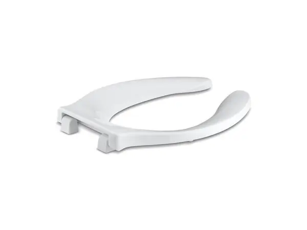 KOHLER Stronghold Commercial Elongated Toilet Seat With Integrated Handle And Quiet-close Check Hinge - White